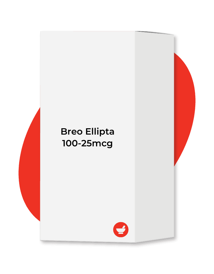 Breo Ellipta 100-25mcg Inhaler - 60 Blisters (30 Doses) - HealthWarehouse