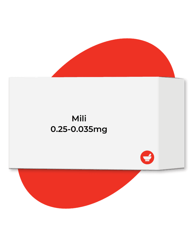 Buy Mili (Norgestimate-Ethinyl Estradiol) 0.25-0.035mg Tablets- 28 ...