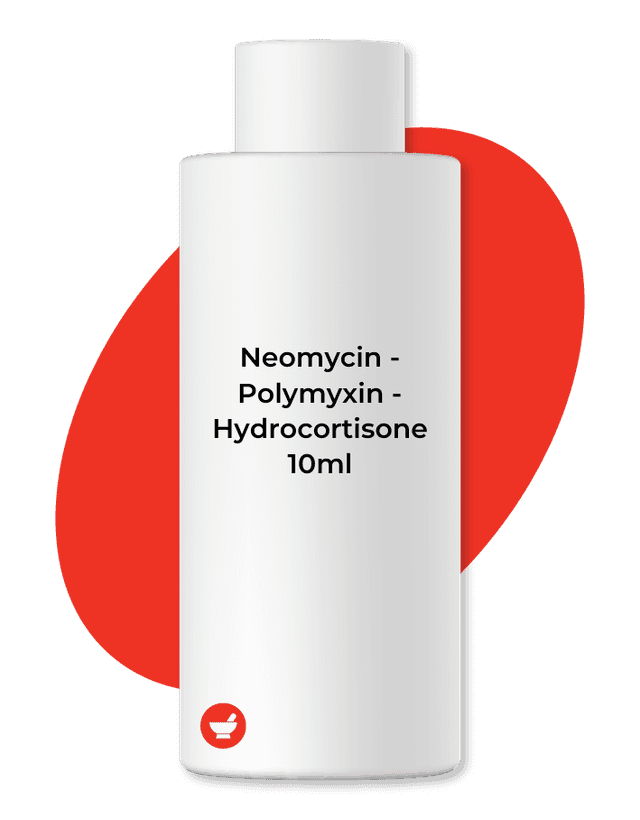 Buy Neomycin-Polymyxin-Hydrocortisone 1% Otic (Ear) Solution (10 ml ...