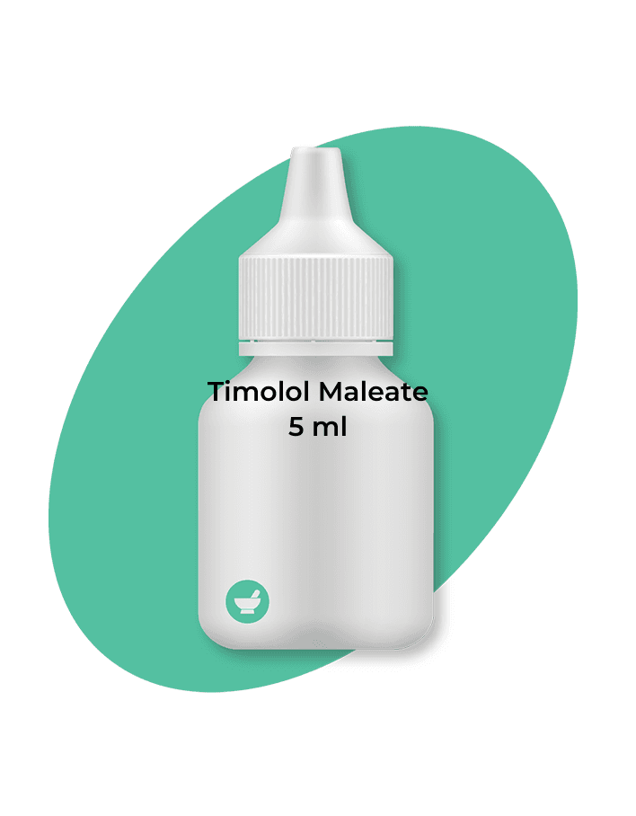 Timolol Maleate 0.5% Ophthalmic Solution - 5 ml Bottle